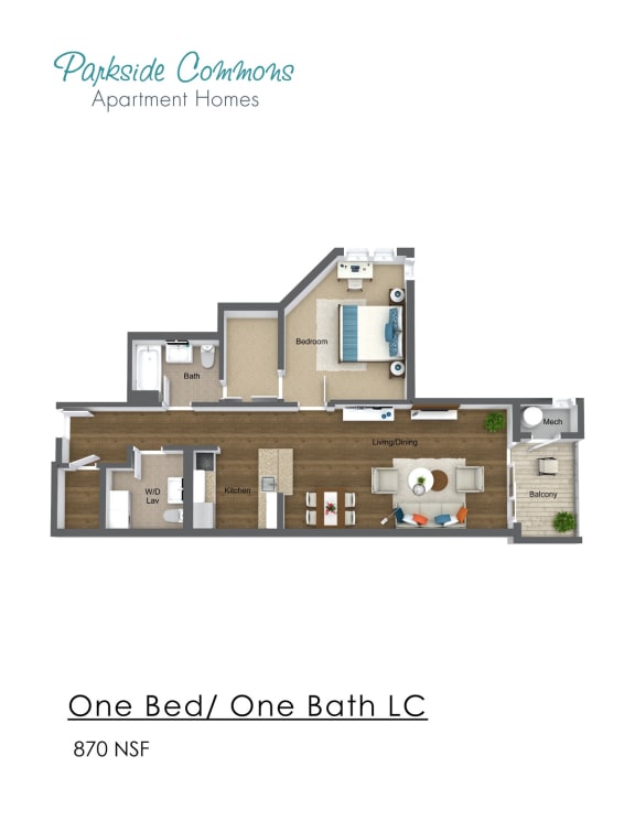 Floor Plans of Parkside Commons Apartments in Chelsea, MA
