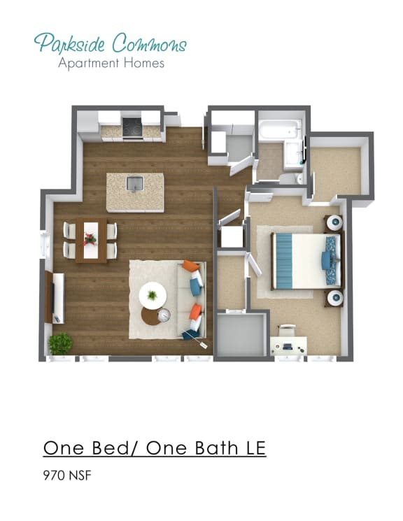Floor Plans of Parkside Commons Apartments in Chelsea, MA