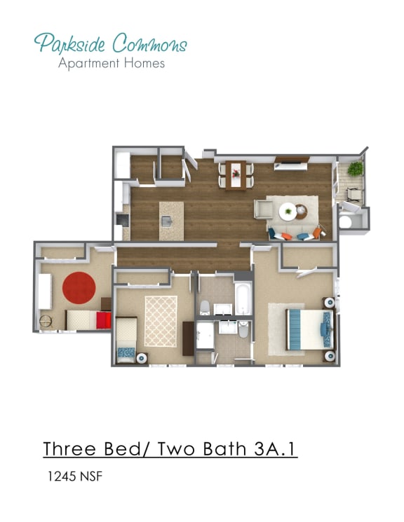 Floor Plans of Parkside Commons Apartments in Chelsea, MA