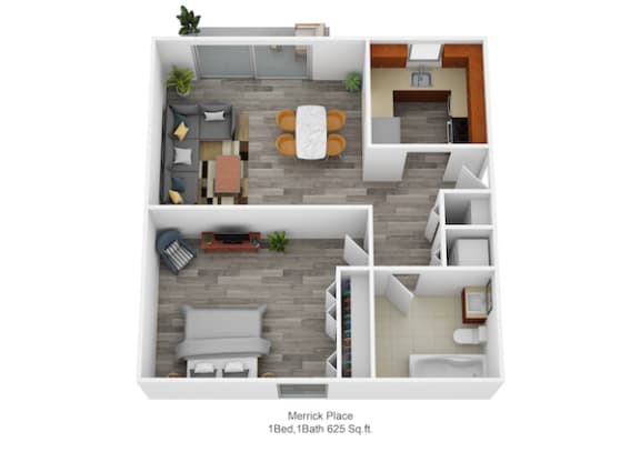 1, 2 & 3 Bedroom Apartments in Lexington, KY | Merrick Place