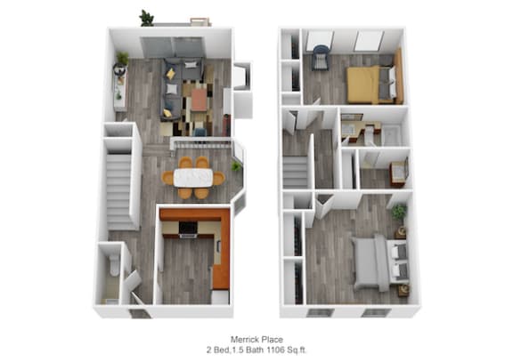 1, 2 & 3 Bedroom Apartments in Lexington, KY | Merrick Place