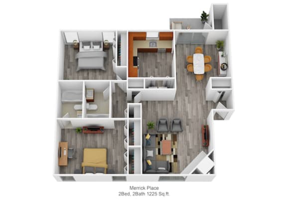1, 2 & 3 Bedroom Apartments in Lexington, KY | Merrick Place