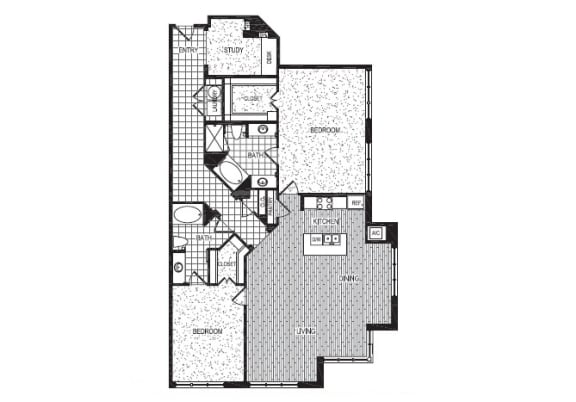 1 & 2 Bedroom Fells Point Apartments | The Crescent at Fells Point