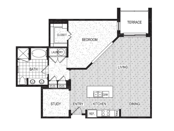 1 & 2 Bedroom Fells Point Apartments | The Crescent at Fells Point