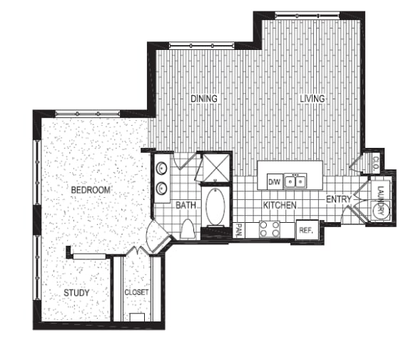 1 & 2 Bedroom Fells Point Apartments | The Crescent at Fells Point