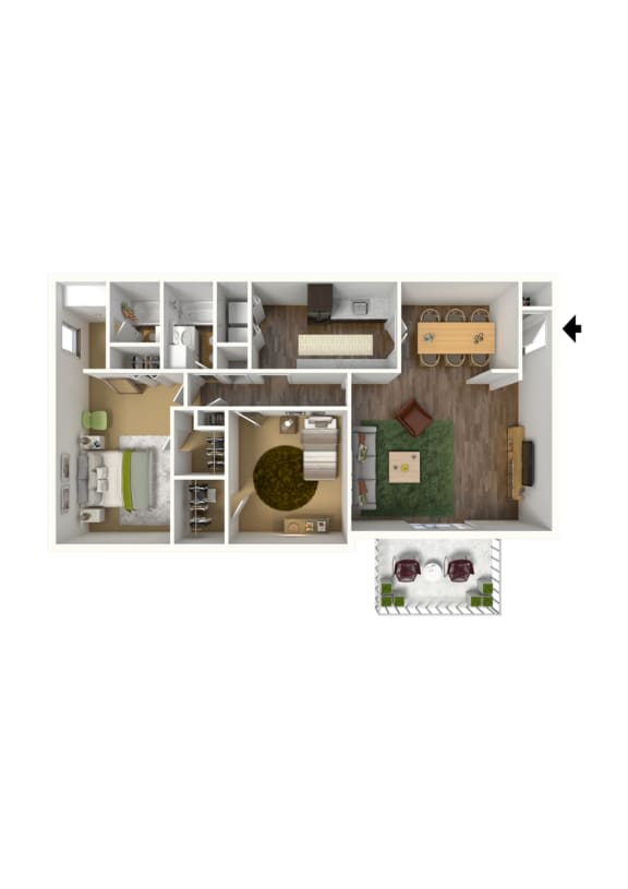 2 & 3 Bedroom Apartments in Decatur | Everwood Estates