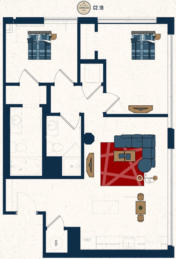 Studio, 1 & 2 Bedroom Apartments in Memphis, TN | Conwood Flats