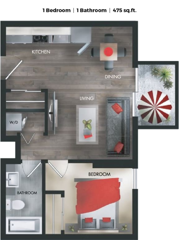 Floor Plans of The Hendrix in Edmonton, AB