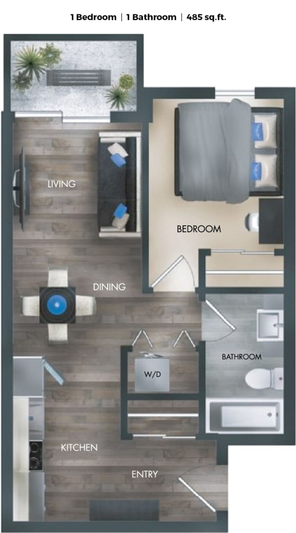 Floor Plans of The Hendrix in Edmonton, AB