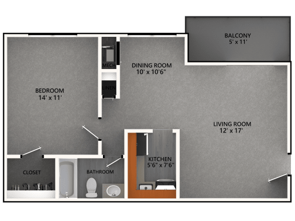 Floor Plans of Parkside Terrace in Silver Spring, MD