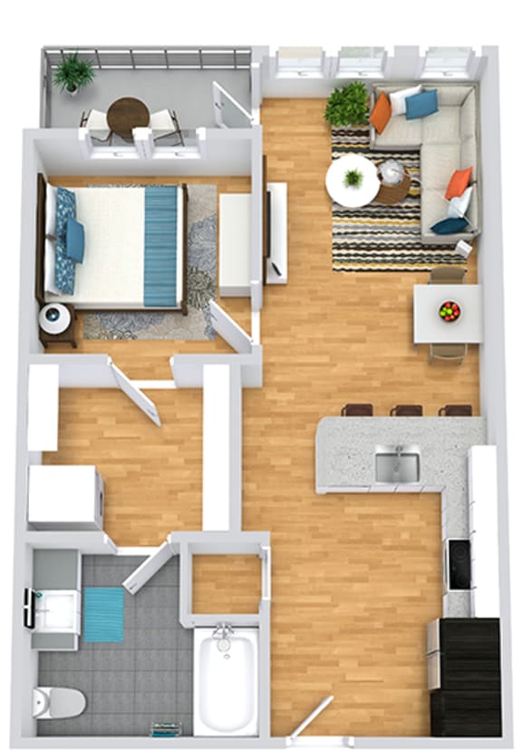 Floor Plans of The Union Apartments in Nashville, TN