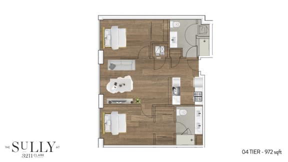 Floor Plans of The Sully in Chicago, IL
