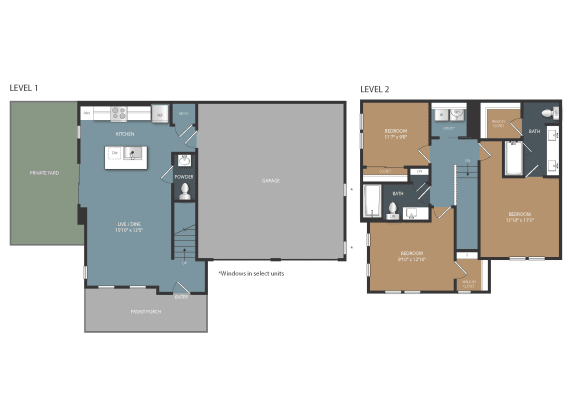 Floor Plans of Collection at Gruene in New Braunfels, TX