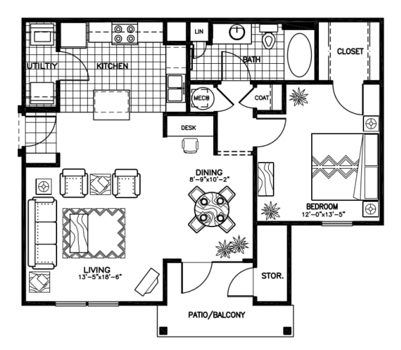 Floor Plans of Wesley Stonecrest in Stonecrest, GA