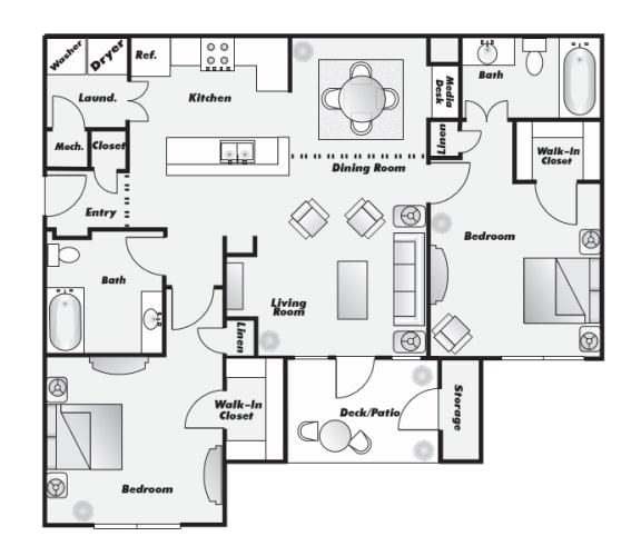 Floor Plans of Wesley Providence in Stonecrest, GA
