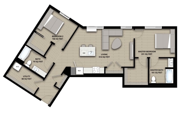 Floor Plans of Arc Central in Beaverton, OR