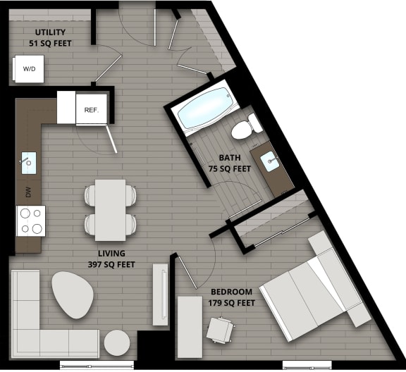 Floor Plans of Arc Central in Beaverton, OR