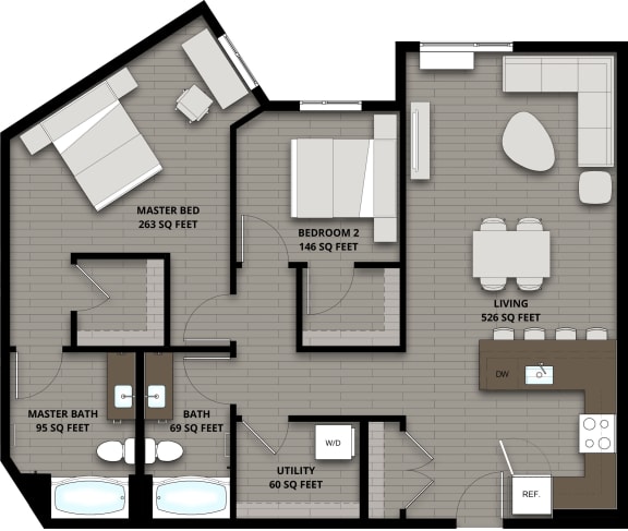 Floor Plans of Arc Central in Beaverton, OR