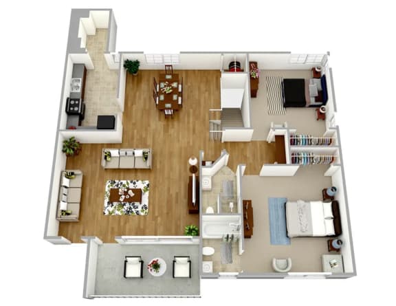 Floor Plans of The Broadview Apartments in Baltimore, MD
