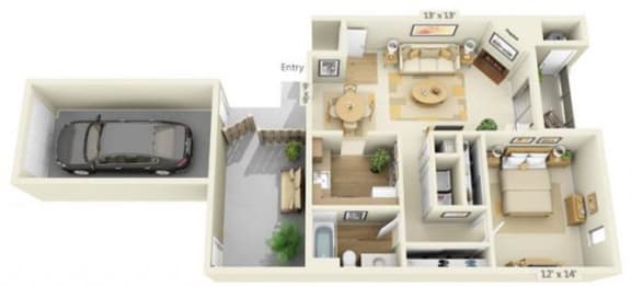 Floor Plans of Delta Pointe in Sacramento, CA