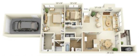 Floor Plans of Delta Pointe in Sacramento, CA