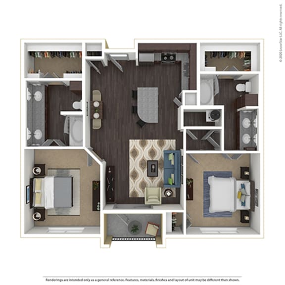 Floor Plans of Lakeside Lofts in Farmers Branch, TX