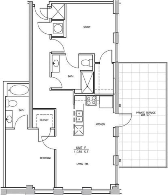 Floor Plans Main 3 Downtown apartments in Dallas, TX