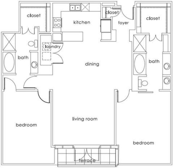 Floor Plans Main 3 Downtown apartments in Dallas, TX