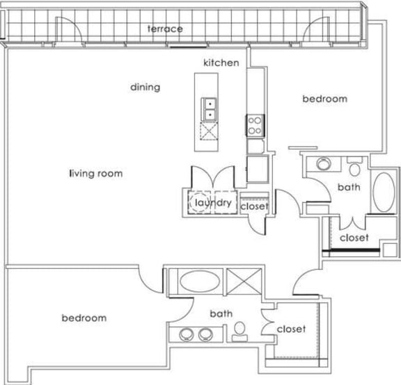 Floor Plans Main 3 Downtown apartments in Dallas, TX