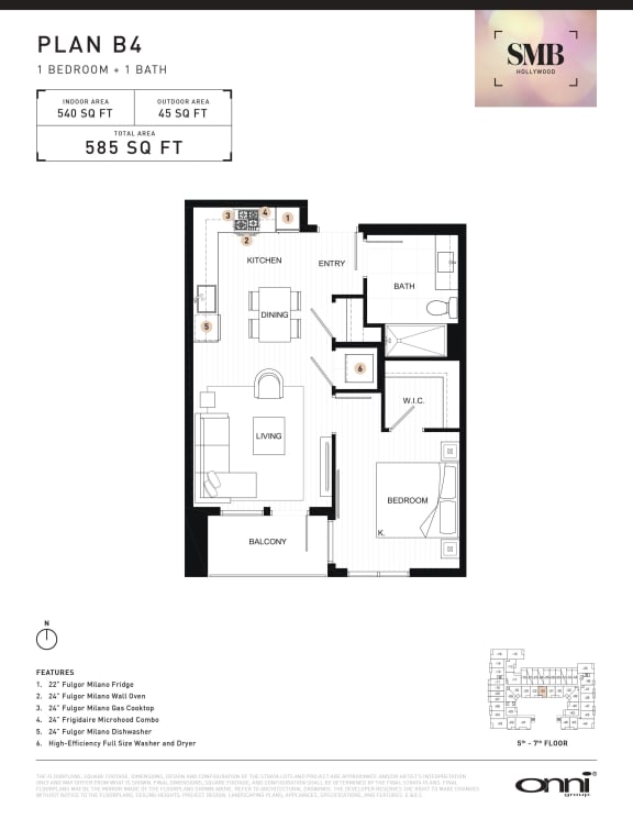 Floor Plans of SMB Hollywood in Los Angeles, CA