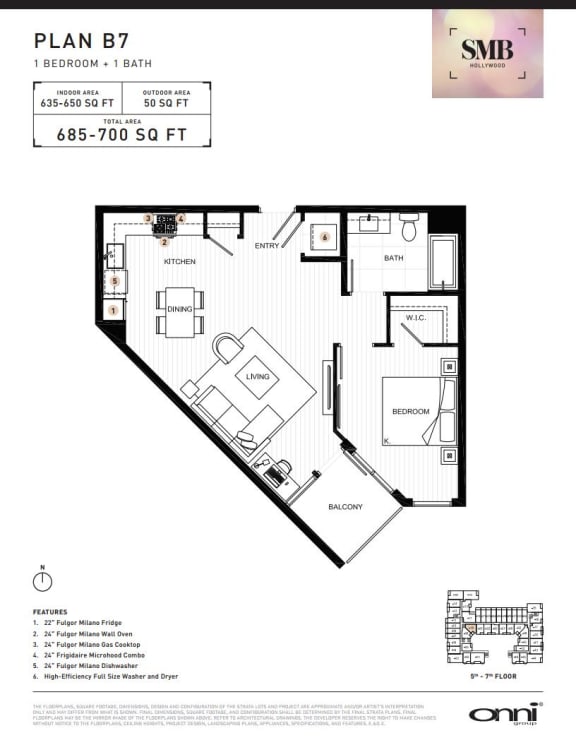 Floor Plans of SMB Hollywood in Los Angeles, CA