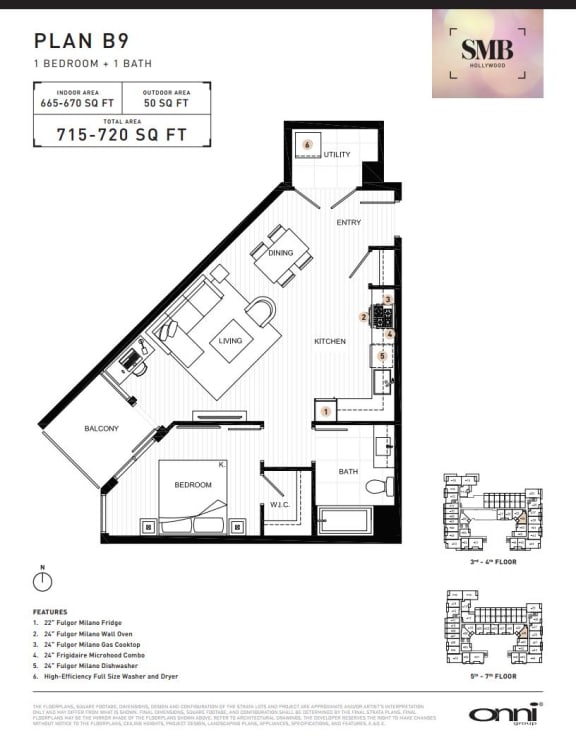 Floor Plans of SMB Hollywood in Los Angeles, CA