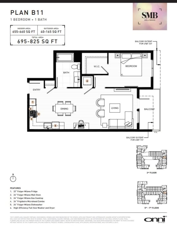 Floor Plans of SMB Hollywood in Los Angeles, CA