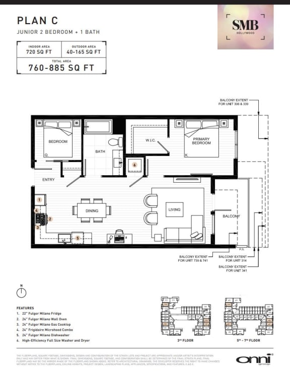 Floor Plans of SMB Hollywood in Los Angeles, CA