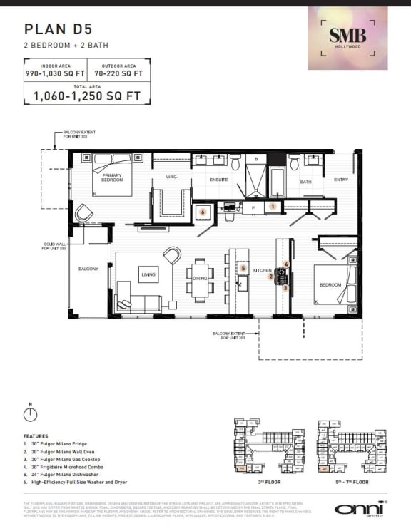 Floor Plans of SMB Hollywood in Los Angeles, CA