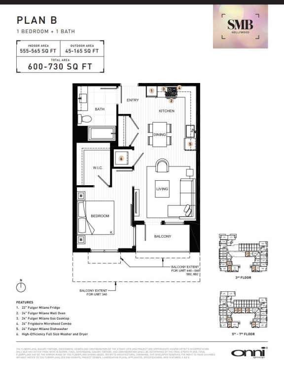 Floor Plans of SMB Hollywood in Los Angeles, CA