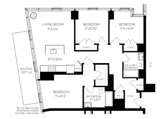 Studio, 1, 2 & 3 Bedroom Apartments in Boston Seaport | The Benjamin