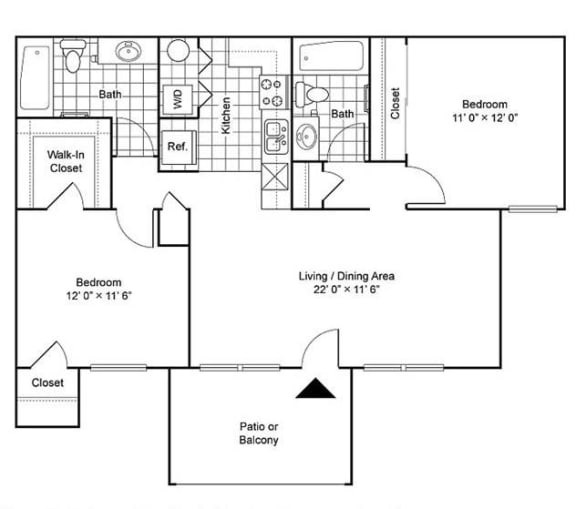 Floor Plans of Monte Azul Apartments in Indio, CA