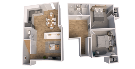 Floor Plans of Apartments at The Pointe at Augusta in Augusta, GA