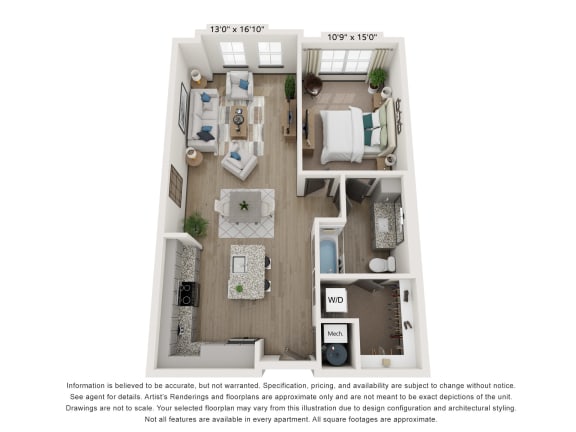 Floor Plans of The Dempsey in Madison, AL
