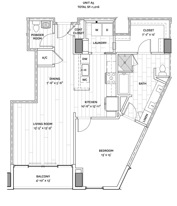 Floor Plans of The Huntley in Atlanta, GA