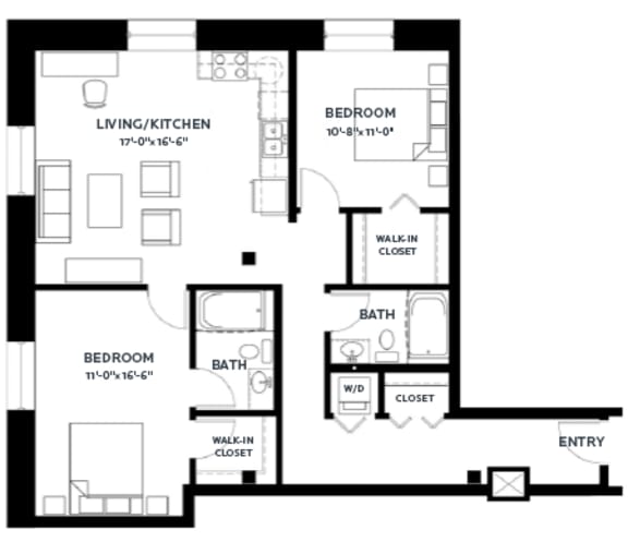 Studio, One, Two Bedroom Apartments for Rent in St Paul MN | CE Living