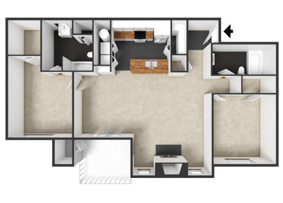 Floor Plans of Commons at Verandas in Tanasbourne Apartments in ...