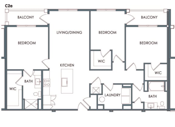 1, 2 & 3 Bedroom Apartments in Cranberry Twp | Meeder Flats