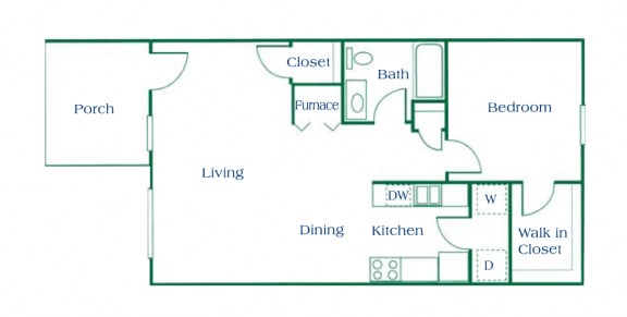 Floor Plans of Maple Tree Apartments in La Porte, IN