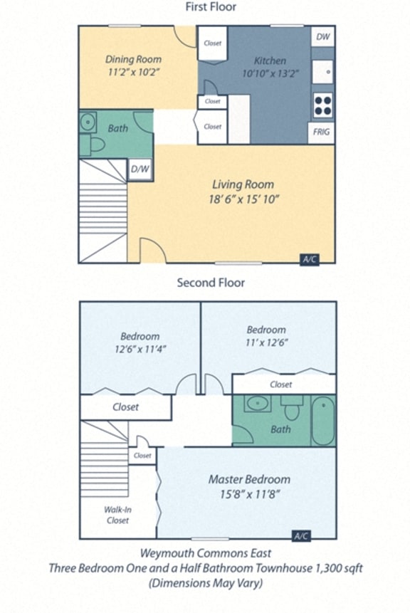 Floor Plans of Weymouth Commons in Weymouth, MA