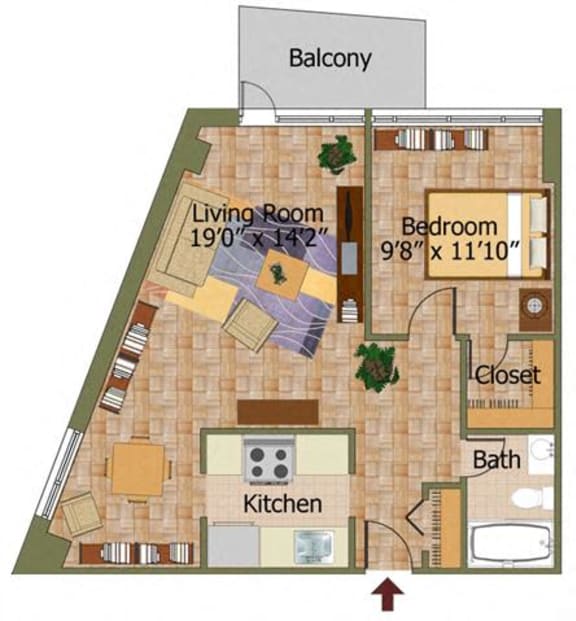 Studio, 1 & 2-Bedroom Apartments in Washington DC | Calvert House