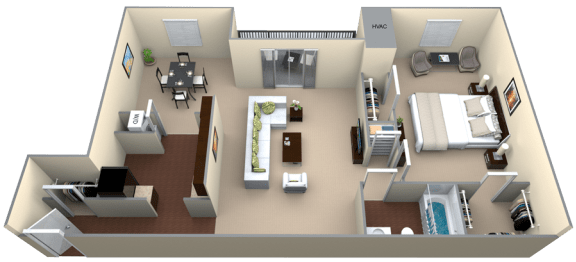 1, 2 & 3 Bedroom Apartments in Towson | Courthouse Square