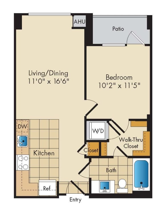 Floor Plans of Flats 130 at Constitution Square in Washington, DC
