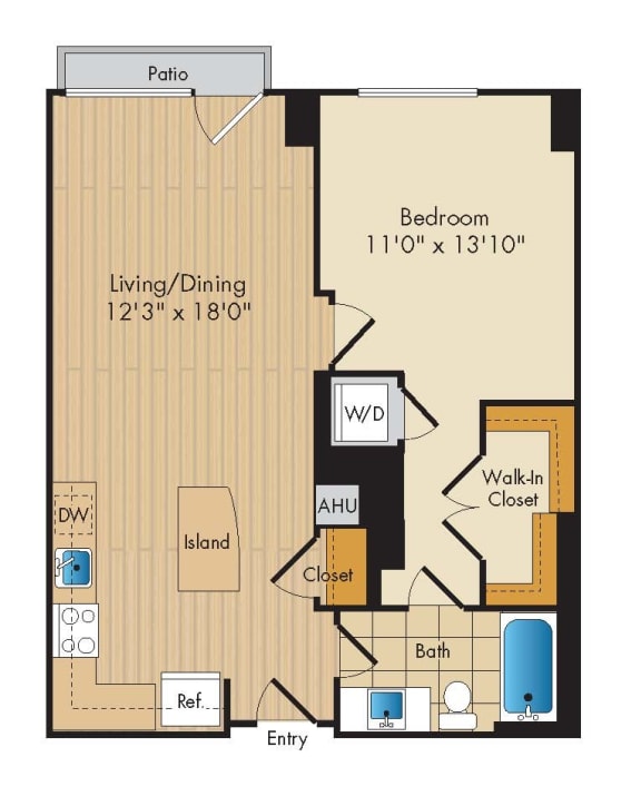 Floor Plans of Flats 130 at Constitution Square in Washington, DC